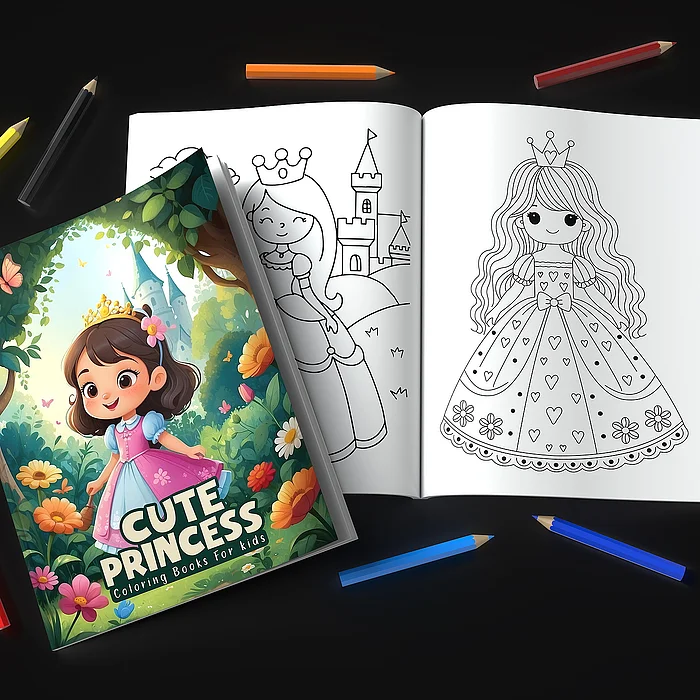 Khata Khori | Cute Princess Coloring Book for Kids